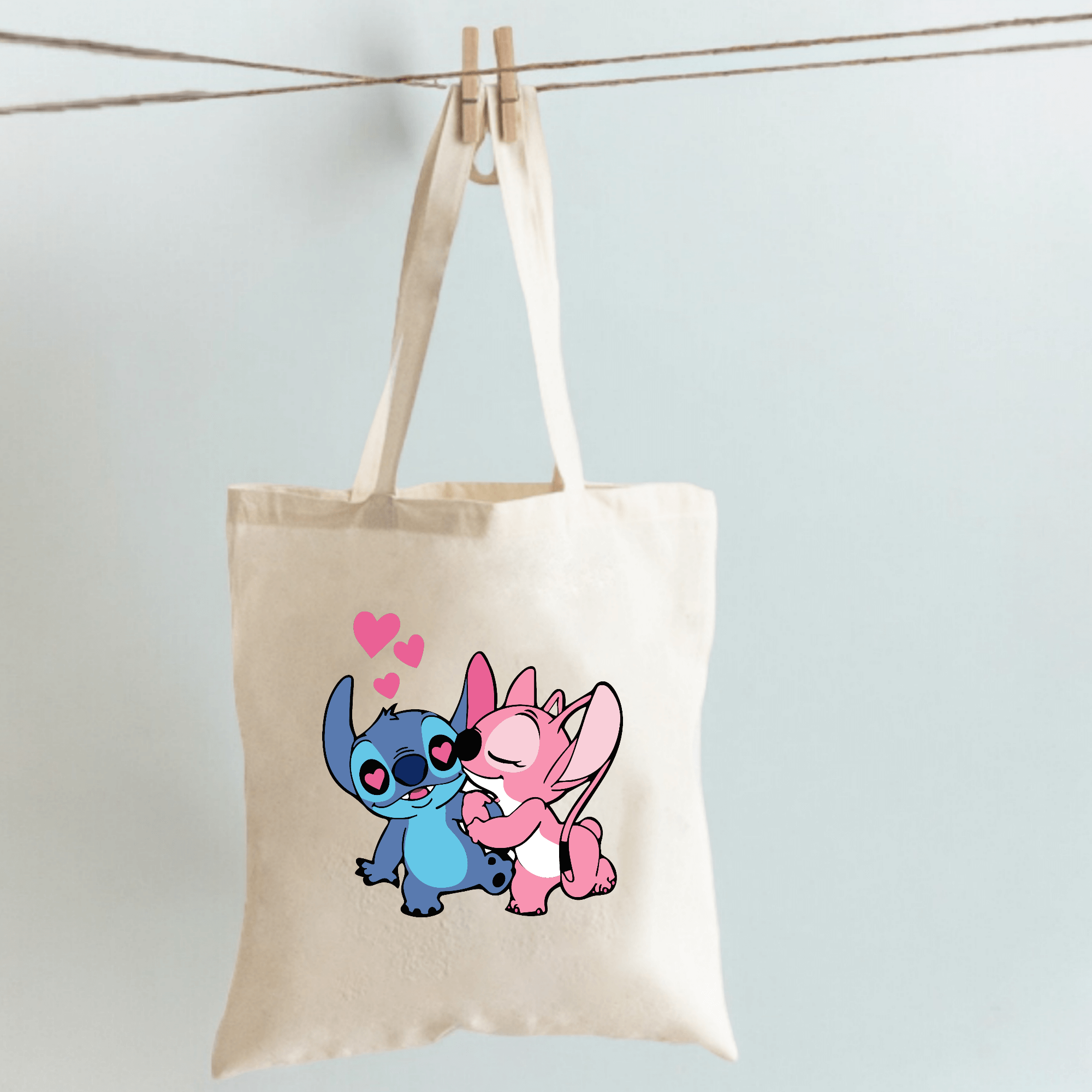 Tote bag Stich Love